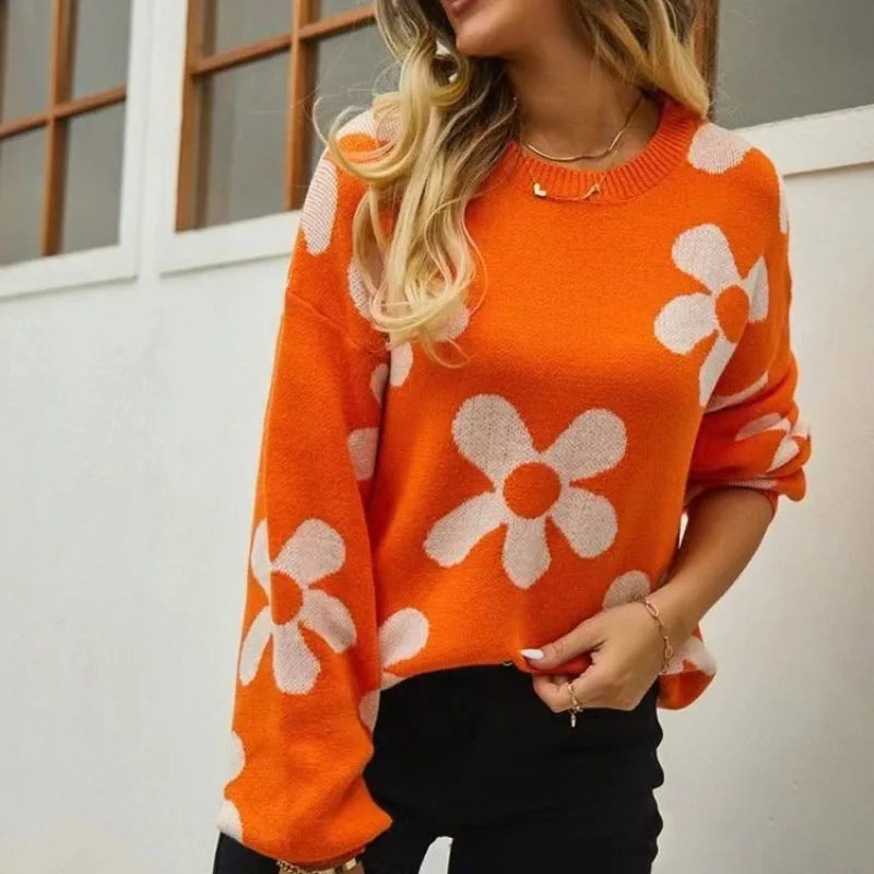 סוודר פרחוני TAMAR – LaMess